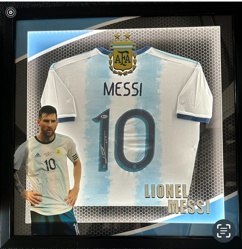 Lionel Messi - Autographed Soccer Jersey with LED Lighting | Gallery at ...