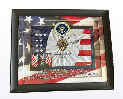 Donald Trump - Autographed Trump National Doral Flag | Gallery at 759 Main