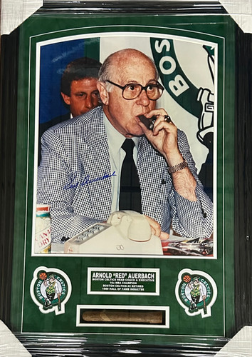 Boston Celtics - Red Auerbach Autographed with Cigar | Gallery at 759 Main