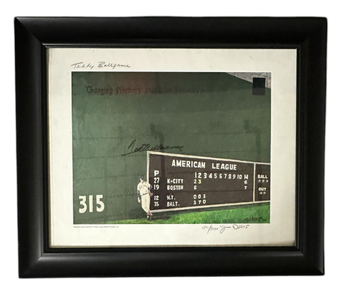 Boston Red Sox - Ted Williams autographed Lithograph changing pitchers ...