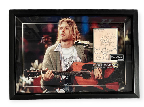Kurt Cobain with Self Portrait Doodle | Gallery at 759 Main