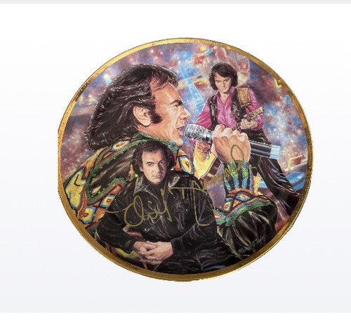 Neil Diamond autographed plate | Gallery at 759 Main
