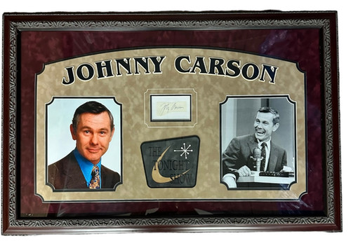 Johnny Carson Autographed Cut | Gallery at 759 Main