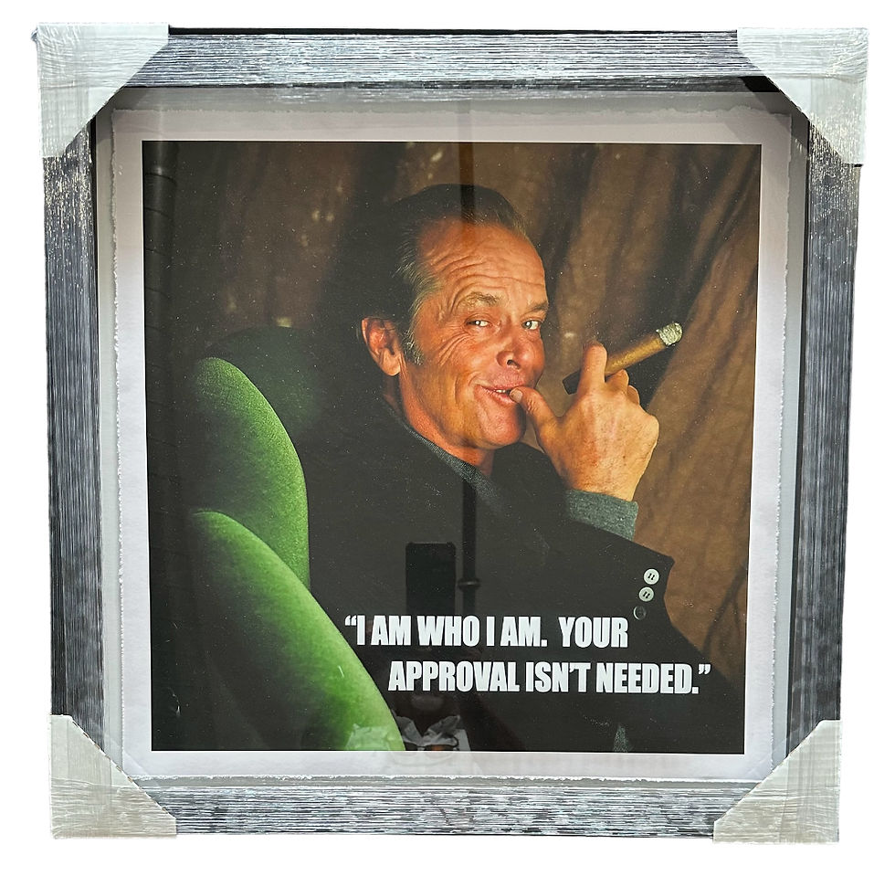 Jack Nicholson Smoking Cigar with Quote | Gallery at 759 Main