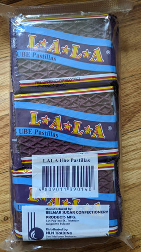 LALA Classic UBE Chocolate Bar (12 pieces x 30 gr) | sarisaristoreph.com
