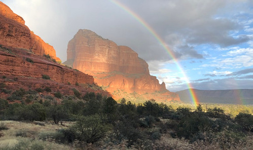 Sedona Rainbow, Courthouse Butte, Sedona, AZ | Sedona Swirl Pottery