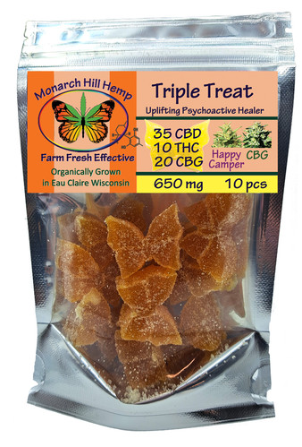Triple Treat CBD+THC+CBG | Monarch Hill Hemp