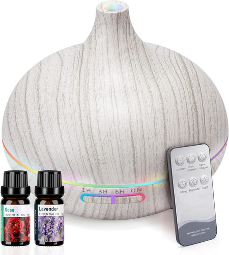 HLS Aroma Diffuser for Essential Oil Large Room Diffusers Set with 10 ...