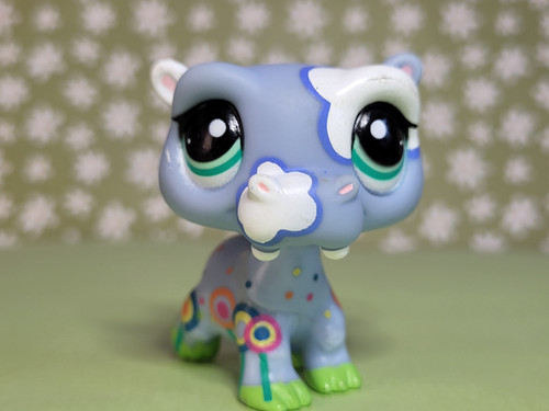 LPS Hippo #1850 {Postcard} | MyushoppyLPS