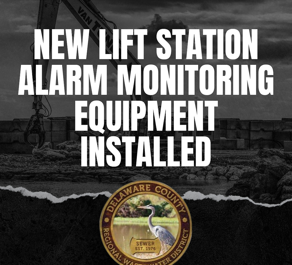 New Lift Station Alarm Monitoring Equipment Installed