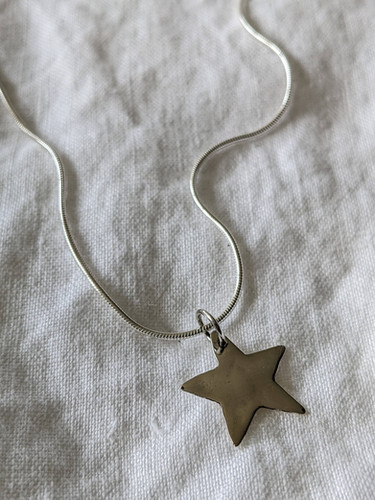 Sterling Silver Star Shaped Pendant at Emily Hadley Art Interiors