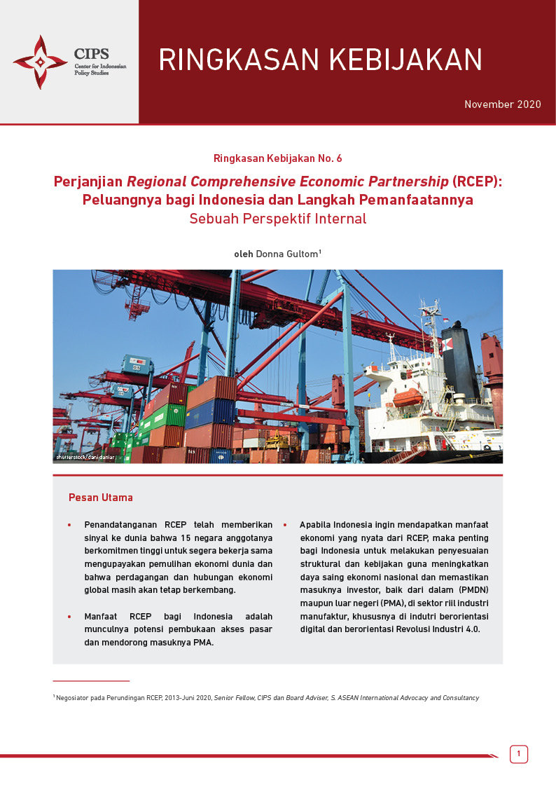 Perjanjian Regional Comprehensive Economic Partnership (RCEP ...