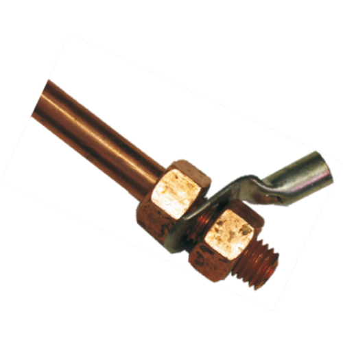 Earth Spike 1.2m Copper Incl. Nuts | prosafesecurity