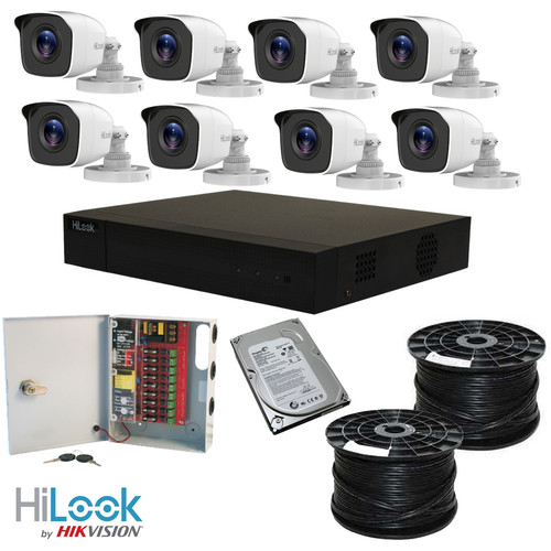 HiLook 8 Channel CCTV Kit Plastic Camera Casing | prosafesecurity