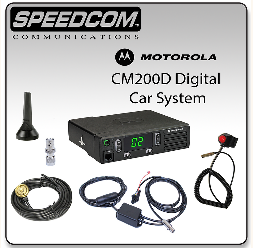 Motorola CM200D Digital Car System: Long Range, 16-Channel | SPEEDCOM ...