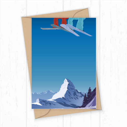 Matterhorn ski card | Nattawut Design