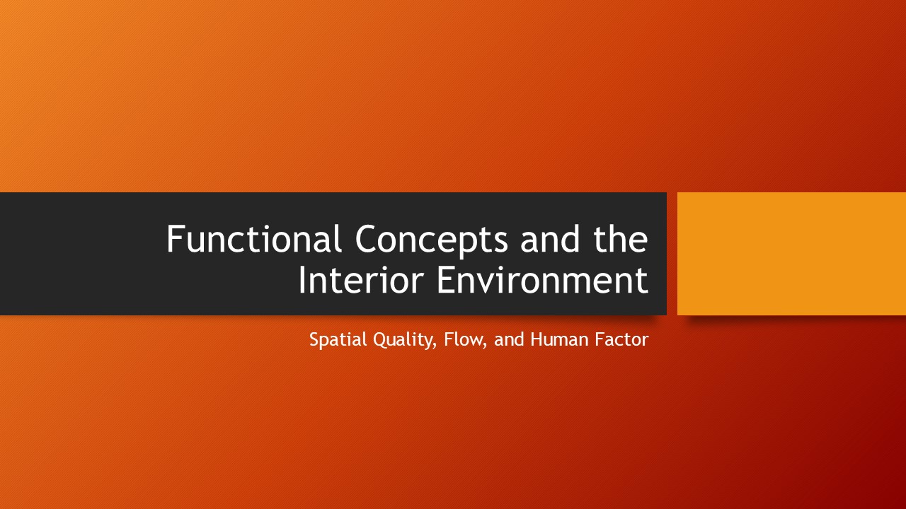Exploring Functional Concepts in Interior Environment- Enhancing ...