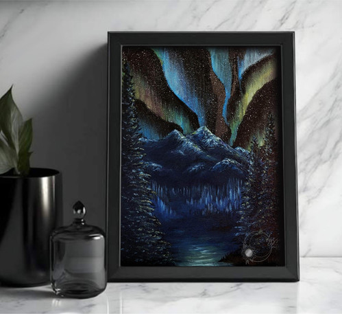 Small Aurora Borealis Landscape | Odyssey Creations