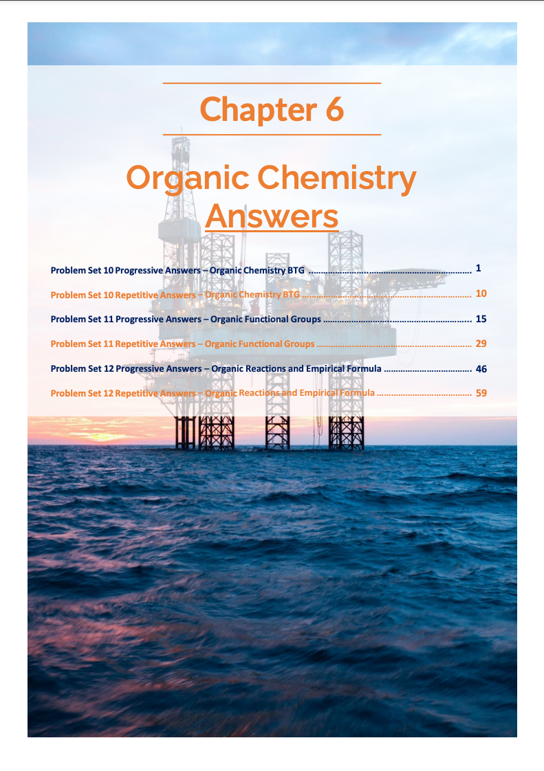Chemistry Unit 4 Answers
