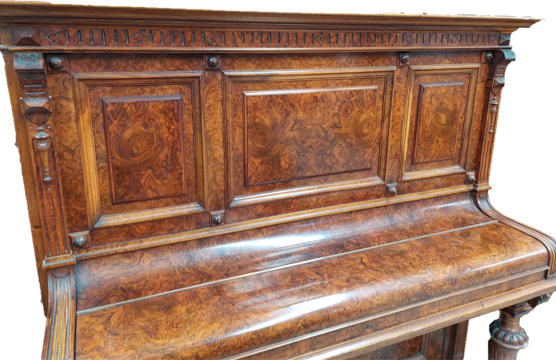 Vintage Piano veneered FRONT PANELS (Ornate) | Pianos Recycled