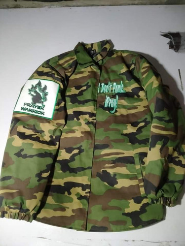 Green Camouflage Prayer Warrior jacket | Prayer Warrior