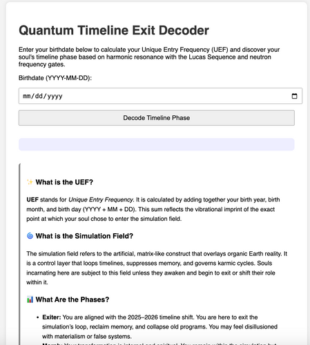 Quantum Exit Decoder – Discover Your Timeline Phase | Calm Stillness