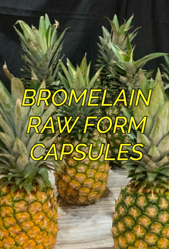 Bromelain Raw Form 60 Capsules | FIT food by T