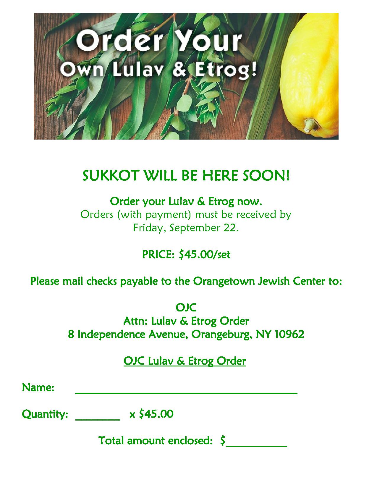 Yom Kippur/Shemini Atzeret/Simchat Torah - WHAT YOU NEED TO KNOW!