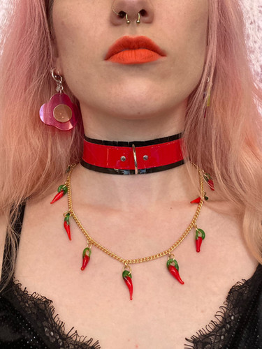 Glass Chilli Charm Necklace | Shop