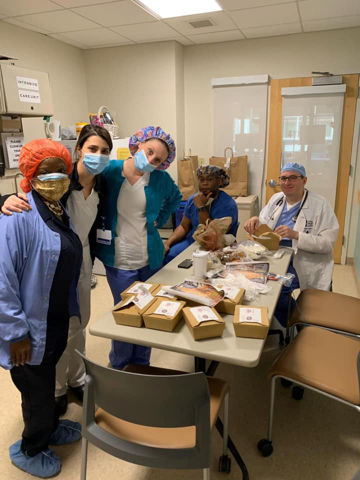 Hot Kosher BBQ delivered to two local hospitals in New Jersey