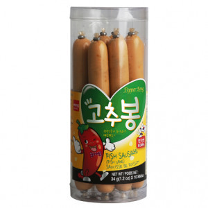 WANG Fish Cake Sausage Hot Pepper 10x1.2 oz | kfoodsonline