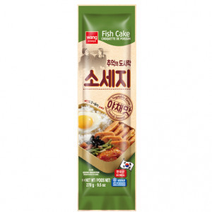 WANG Fish Cake Sausage Vegetable 9.5 oz | kfoodsonline