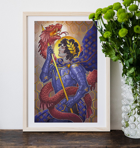 Hand signed print. Legendary Hero | Fatum Cards