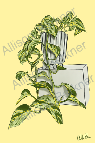 Pathos Plant Illustration-Digital Download | allisonberkner