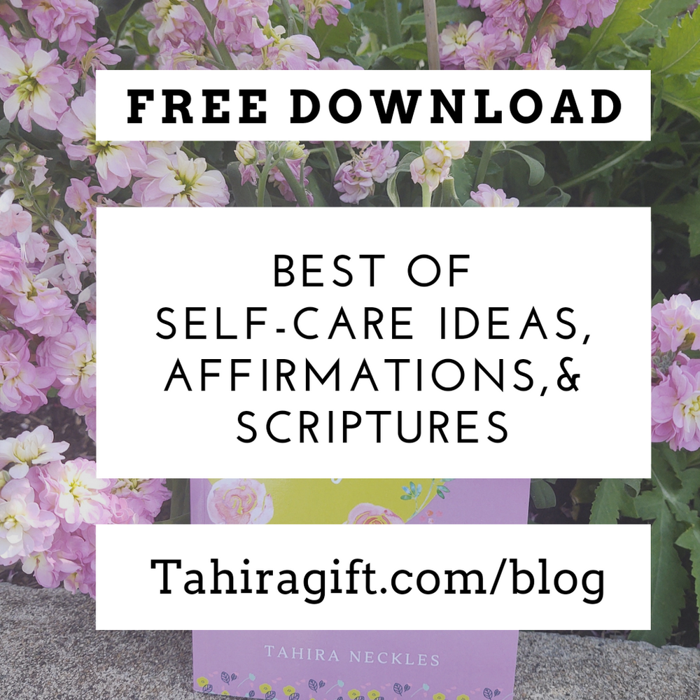 Free List of Self-Care Ideas, Affirmations, and Scriptures