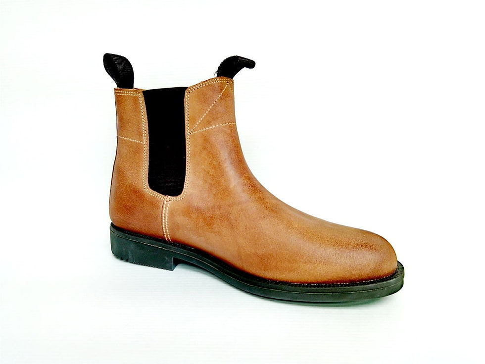 Botas Portuguesas com sola de borracha, feitas à mão com couro de alta ...