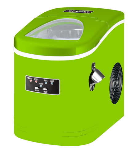 Compact and Portable Ice Maker, Lime Green | contoureusa