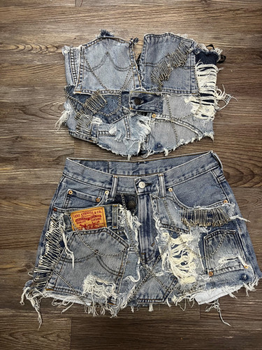 ROCK OUT RAGS HALF CORSET AND SKIRT | Rags By Kimmy