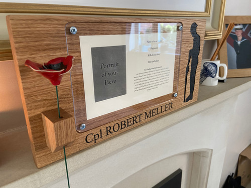Military Oak Memorial Plaque | Oak At Home