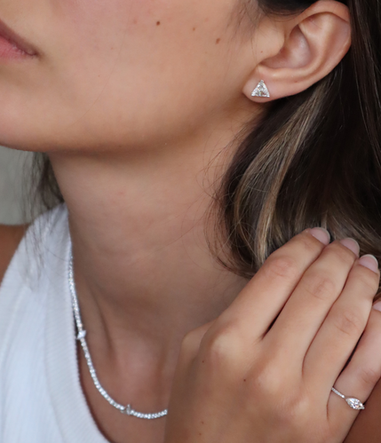 Trillion Studs | VIVID JEWELERS