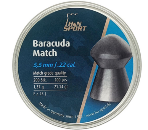 H&N Baracuda Match pellets .22 | Mooredges