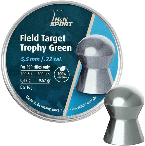 H&N Field Target Trophy Green Pellet .22 | Mooredges