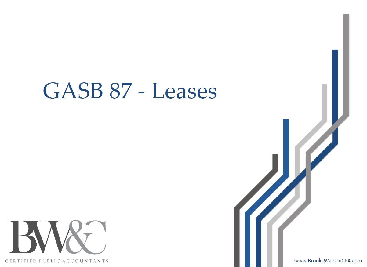 GASB87 | BrooksWatson CPA