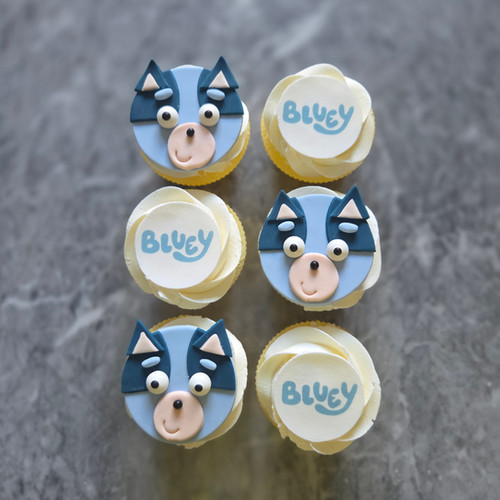 Bluey Cupcakes (6 Pack) | The Cupcake Parlour