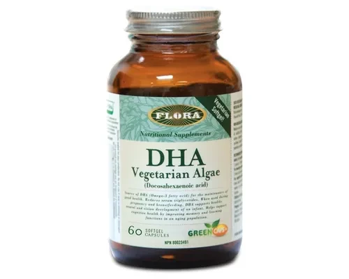Flora DHA - Vegetarian Algae 60 Caps | Mettra Pharmacy Duncan