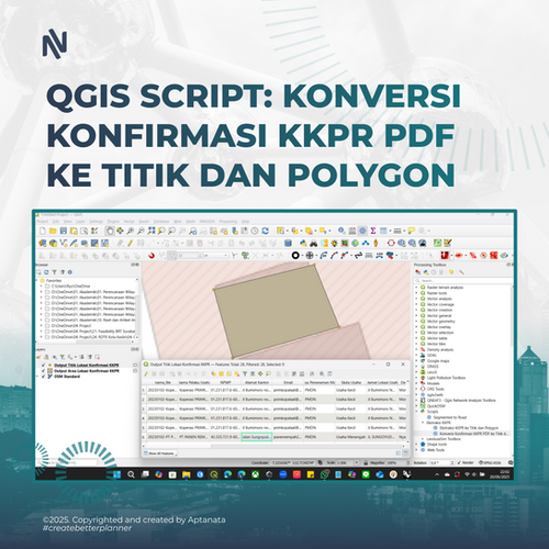 QGIS Script: Konversi Konfirmasi KKPR PDF ke Titik dan Polygon | Aptanata