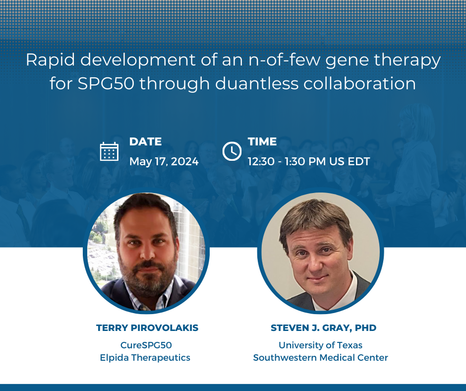 Rapid development of an n-of-few gene therapy for SPG50 through ...
