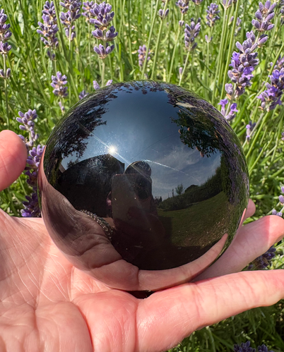 Obsidian Sphere 🖤 | White Feather Room