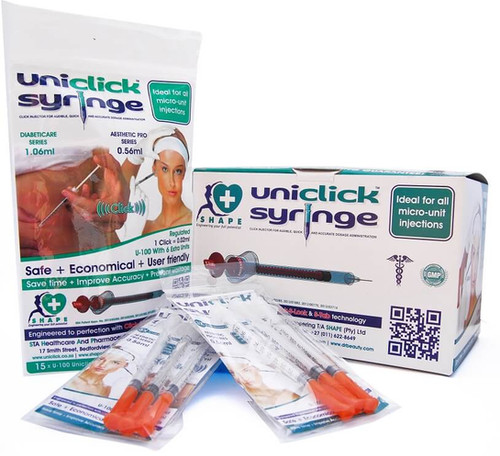 Uniclick Syringe 0.5ml / 1ml 90 unit pack | STA Healthcare