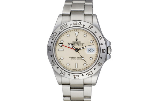 Full Set Rolex Explorer II 'Cream Dial' Ref. 16550 | Matthew Bain Inc.